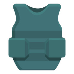 Army vest icon cartoon tactical jacket Royalty Free Vector