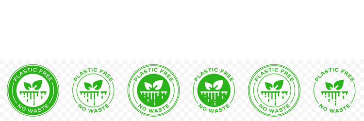 Signs biodegradable compostable Royalty Free Vector Image