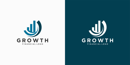 Unique financial logo design inspiration Vector Image