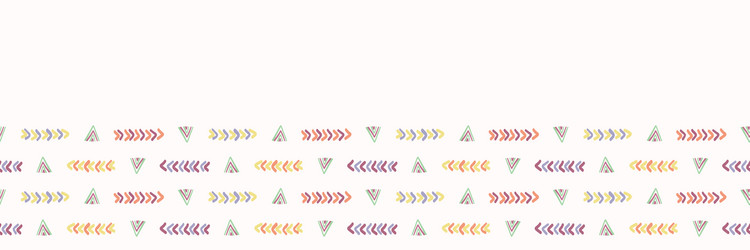 Abstract graphic doodle texture seamless border Vector Image