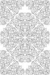 Pattern with flowers for wallpaper Royalty Free Vector Image
