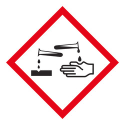 Ghs aquatic toxicity label Royalty Free Vector Image