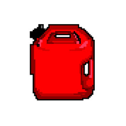Gallon fuel can game pixel art Royalty Free Vector Image