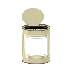 Colorful of animated tin cans Royalty Free Vector Image