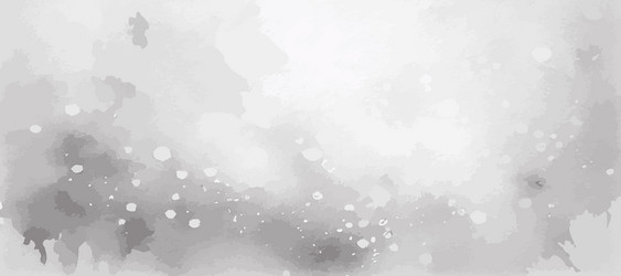 Realistic gray watercolor texture on white Vector Image