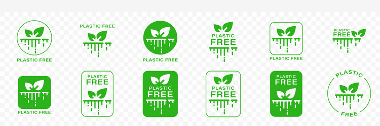 Signs biodegradable compostable Royalty Free Vector Image