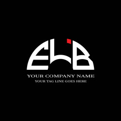 Elb letter logo creative design with graphic Vector Image