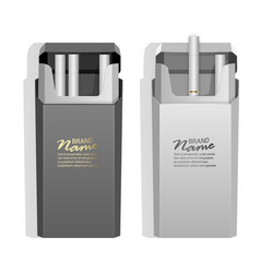 Realistic packs with light cigarettes packs of Vector Image