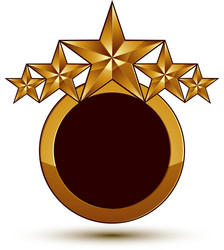 Classic emblem isolated on white background Vector Image