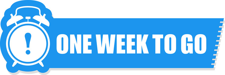 One Week to Go Vector Images (over 750)