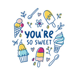 You are so yummy Royalty Free Vector Image - VectorStock