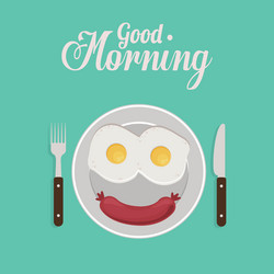 Good morning note Royalty Free Vector Image - VectorStock