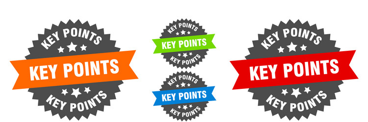 Key Points Vector Images (over 5,600)