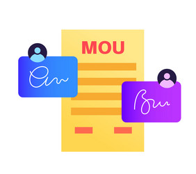 Memorandum Agreement Mou Vector Images (63)
