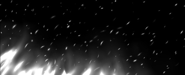 Blue flame with sparks fire flying cinder Vector Image