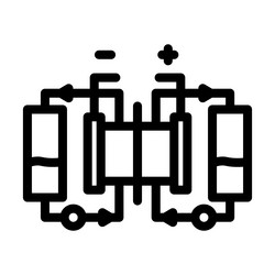 Hybrid storage system isometric icon Royalty Free Vector