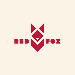 Red fox logo Royalty Free Vector Image - VectorStock