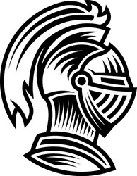 Valiant knight crusader Royalty Free Vector Image