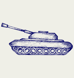 Isometric main battle tank the t-90 is a third Vector Image