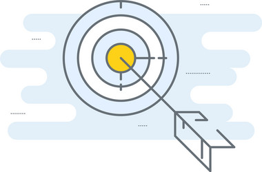 Achievable goals concept icon Royalty Free Vector Image