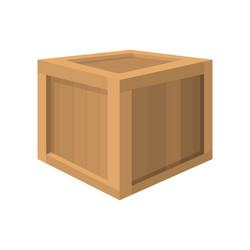 Wooden crate Royalty Free Vector Image - VectorStock