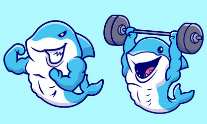 Muscle Shark Vector Images (58)