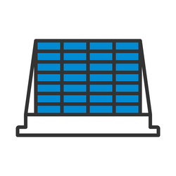 Outline icon of wood pallet from top view Vector Image