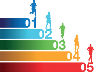 Running track in park scene Royalty Free Vector Image