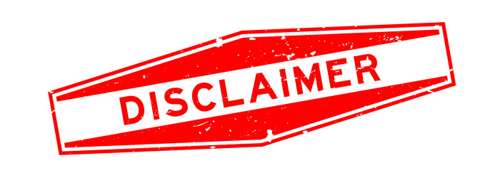 Grunge green disclaimer word rubber seal stamp Vector Image