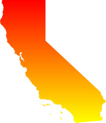 Red california Royalty Free Vector Image - VectorStock