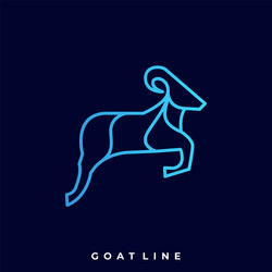 Goat design template Royalty Free Vector Image