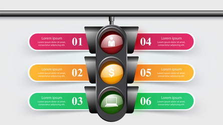 Infographic traffic set Royalty Free Vector Image