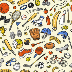 Soccer cartoon players seamless pattern Royalty Free Vector
