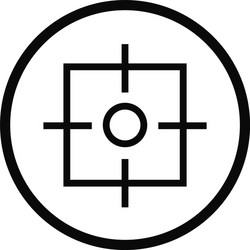 Specific target icon simple style Royalty Free Vector Image