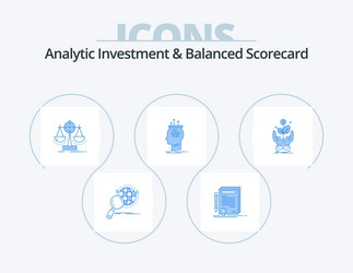 Analytic investment and balanced scorecard 25 Vector Image