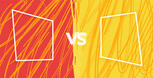 Vs template versus comparison blank decorative Vector Image