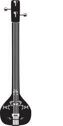 Indian tanpura Royalty Free Vector Image - VectorStock