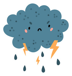 Angry Weather Clouds Characters Cartoon Vector Images (over 160)