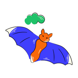 Bat Bird Clipart Cartoon