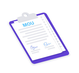 Memorandum Agreement Mou Vector Images (63)