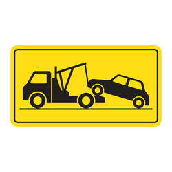 Broken car crash accident icon pictogram or auto Vector Image
