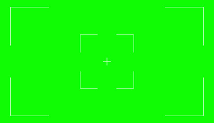 Green screen blank background empty digital video Vector Image