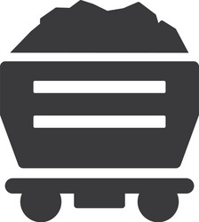 Mine truck icon Royalty Free Vector Image - VectorStock