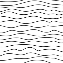 Wavy double lines form a decorative rectangular Vector Image