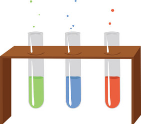 Realistic test-tubes set Royalty Free Vector Image