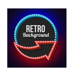 Night retro background with lights Royalty Free Vector Image