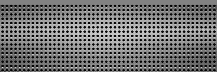 White mesh perforated metal texture with light Vector Image