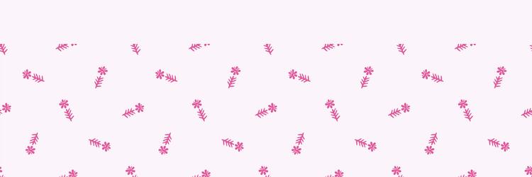 Viva magenta floral border color Royalty Free Vector Image