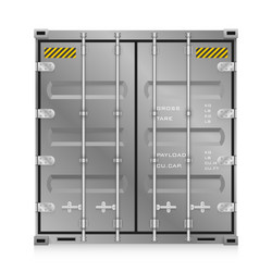 Blue shipping container Royalty Free Vector Image