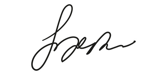 Fake autograph samples hand-drawn signatures Vector Image